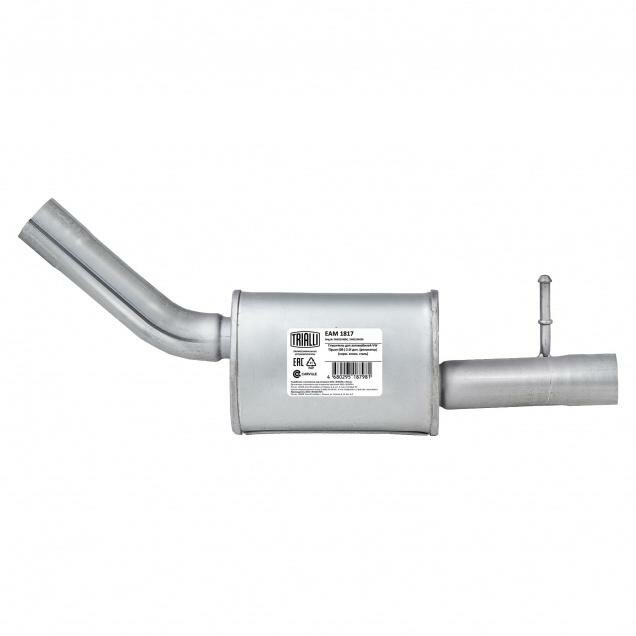 Глушитель для а/м VW Tiguan (08-) 2.0i доп. (резонатор) (алюм. сталь) (EAM 1817)