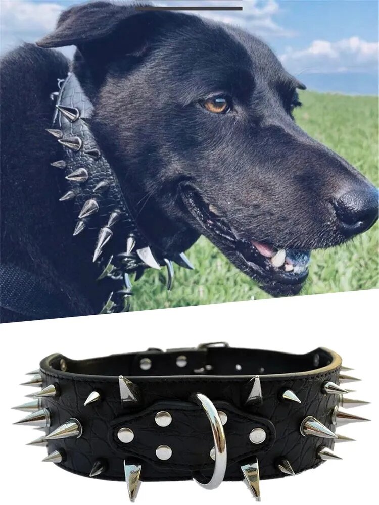 Ошейник С Шипами Для Собак, Защитный Воротник От Укусов, ошейник С Шипами Для Защиты От Волков