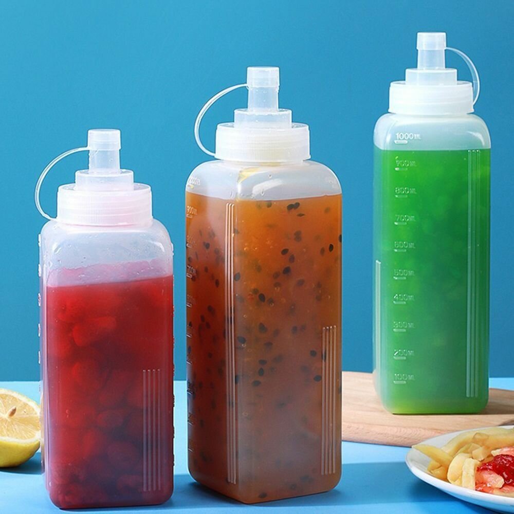 Бутылка для соуса пластиковая 1000 мл, практичный соусник бестселлер