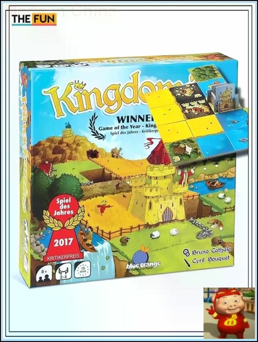 Настольная Карточная Игра Настольная Kingdomino Игра (Карточная) Новая Версия Игры