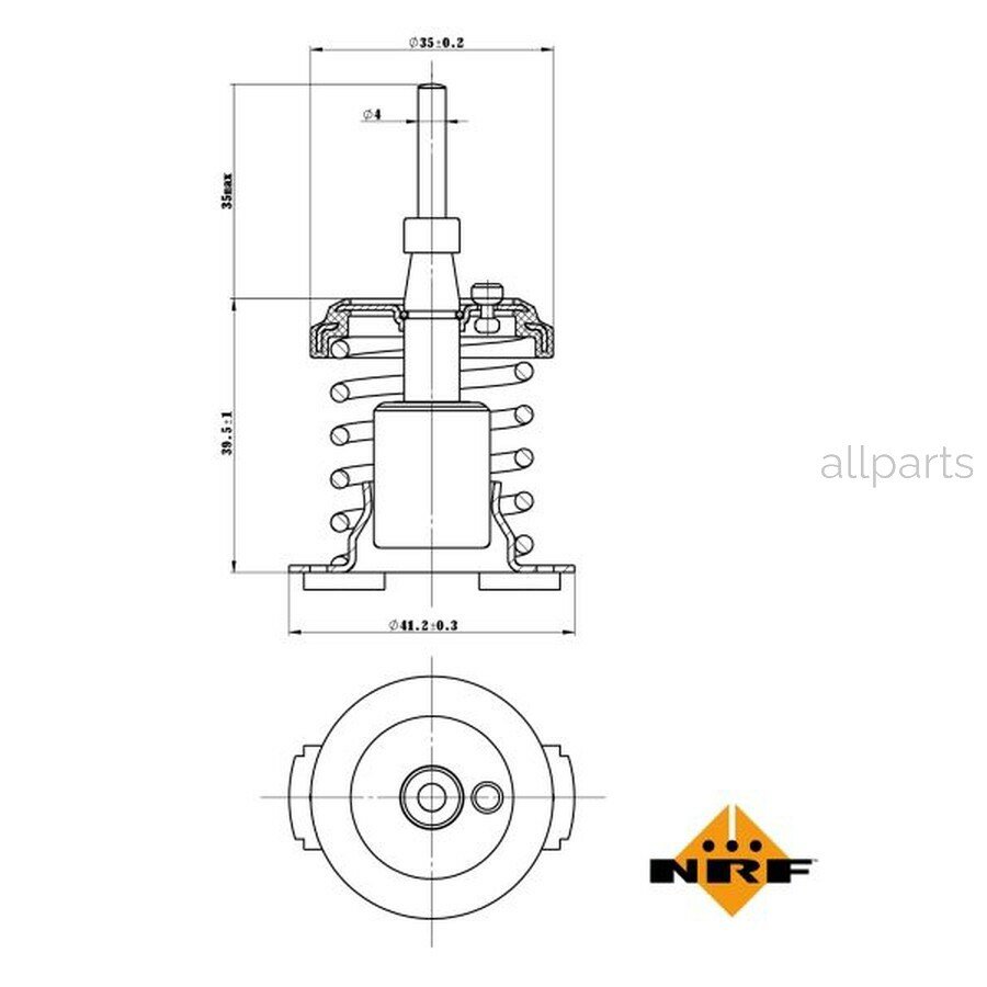 NRF 725093 Термостат TOYOTA Yaris 11-
