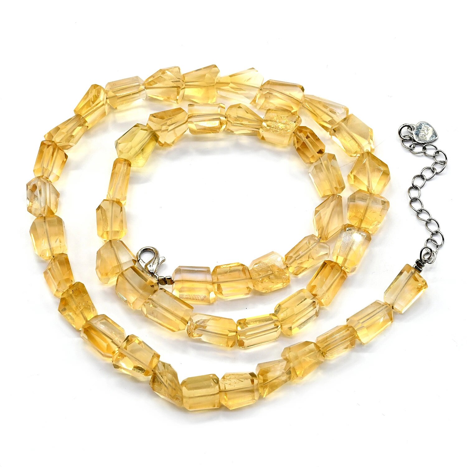 Бусы, цитрин