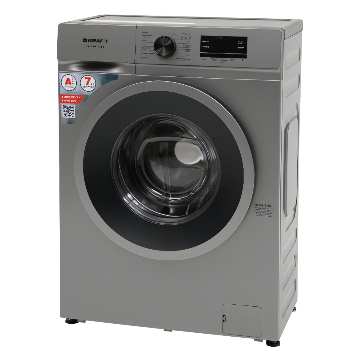 Стиральная машина узкая Kraft KF-MPB7128G серый