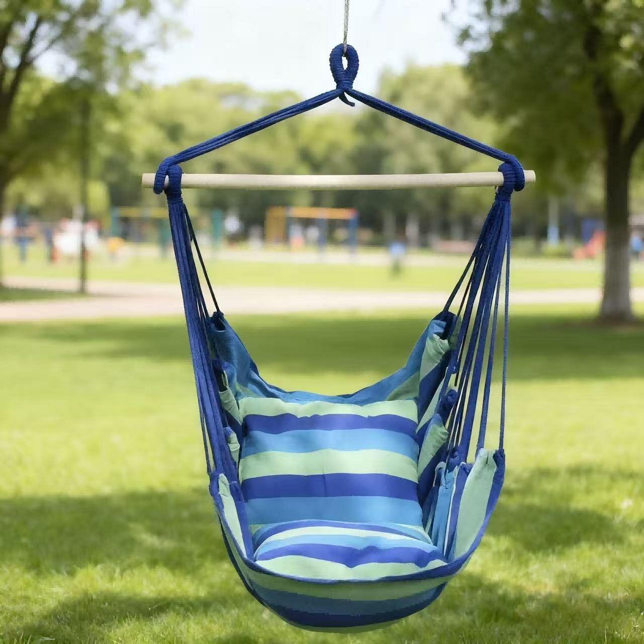 Деревянный подвесной стул-гамак на балконе общежития для взрослых, подвесные качели