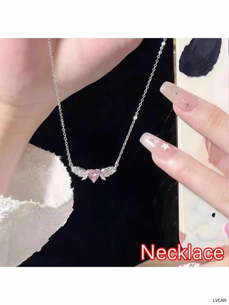 Крылья Ангела, Розовое Бриллиантовое Любовное ожерелье, Браслет