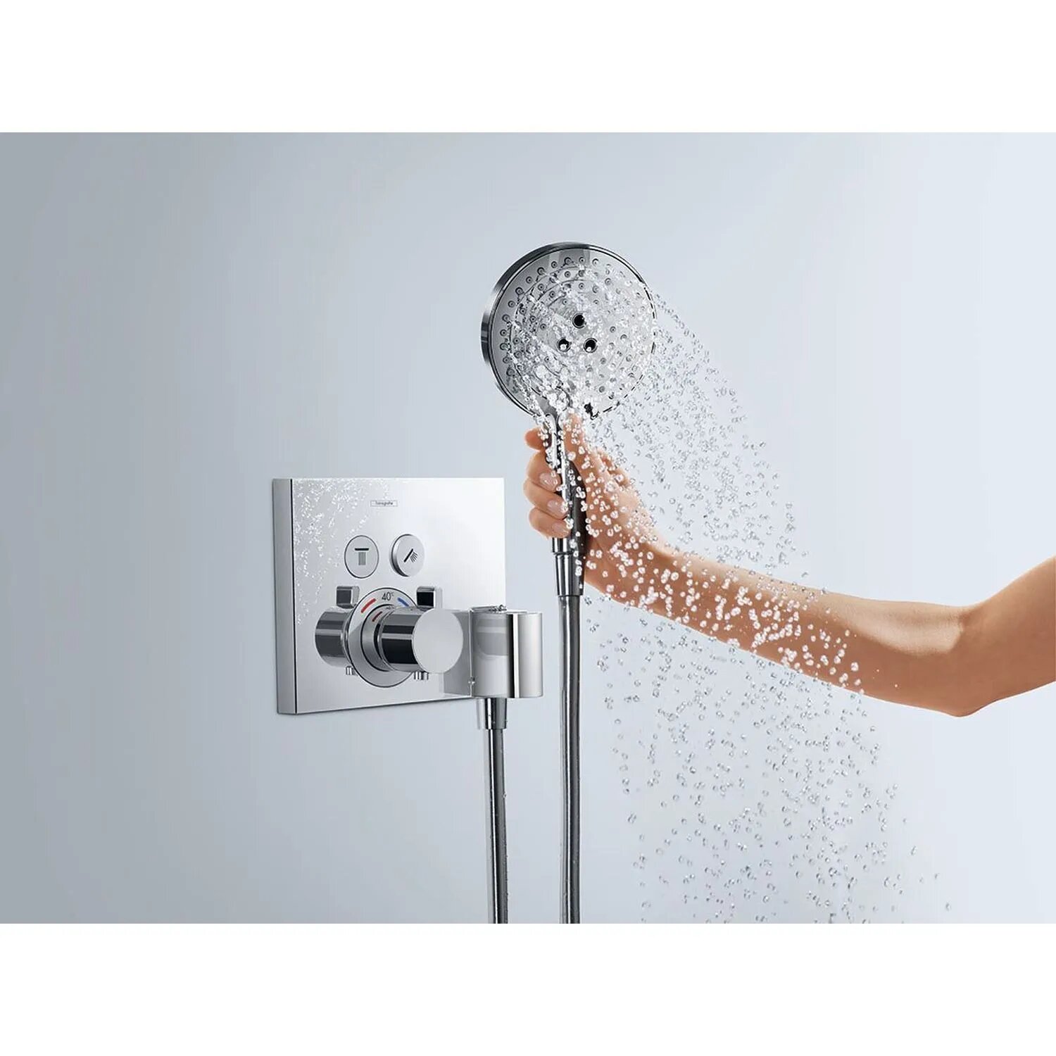 Термостат с держателем для душа встраиваемый Hansgrohe ShowerSelect арт. 15765000