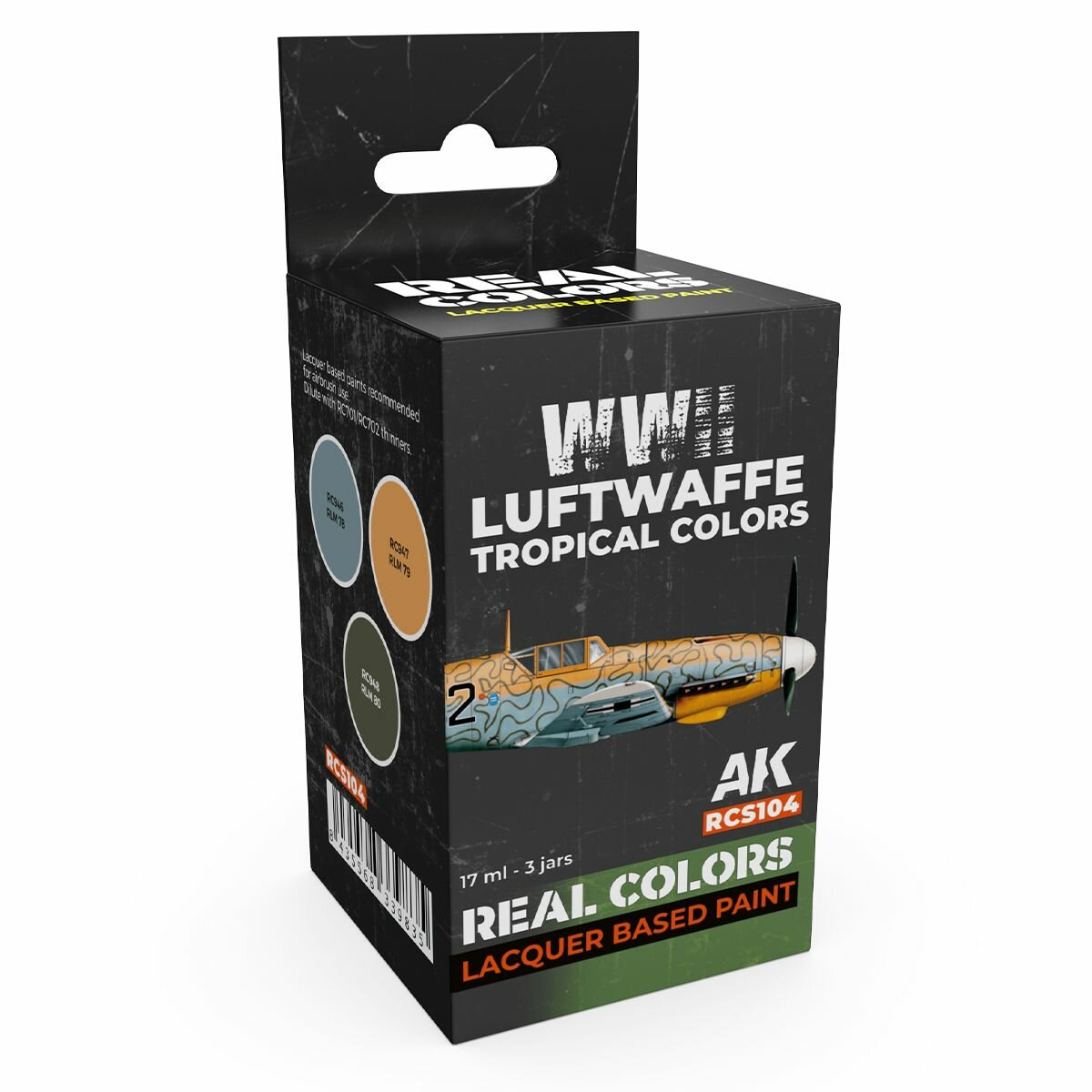 Набор красок AK Interactive Real Colors - WWII Luftwaffe Tropical Colors
