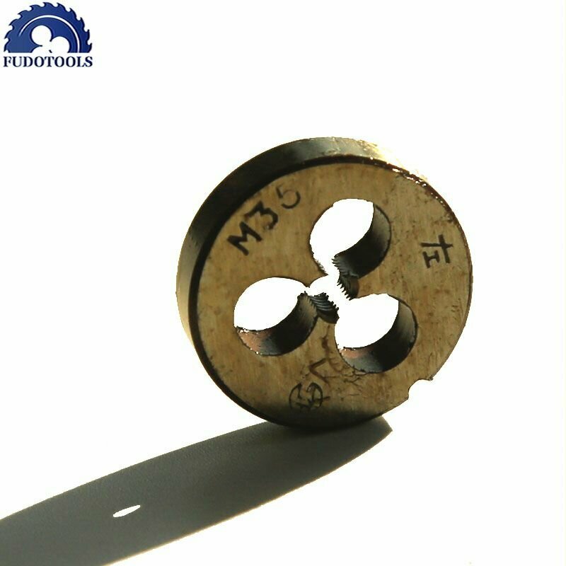 Плашка ручная с левой резьбой, М3.5х0,6, Сталь инструментальная, 1 штука, FUDO