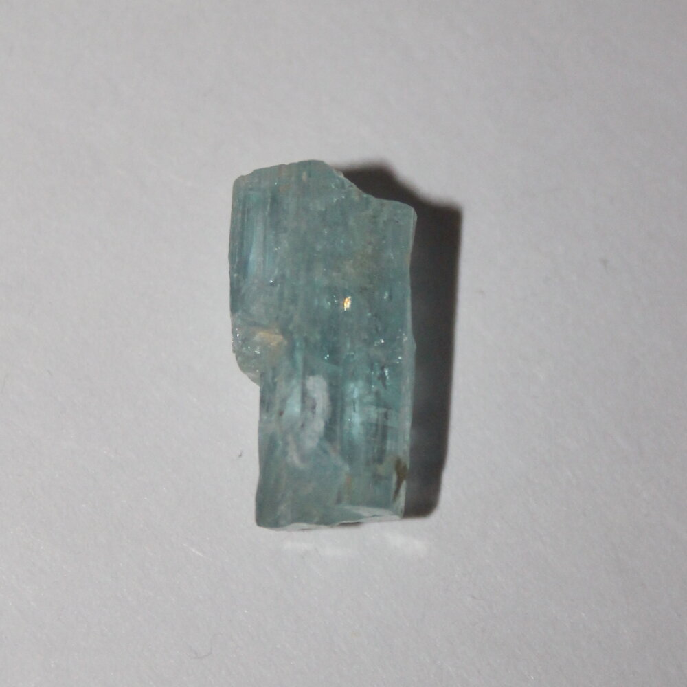 Кристалл сибирского аквамарина, голубого берилла, коллекционный образец, 15х8х4 мм, "True Stones"