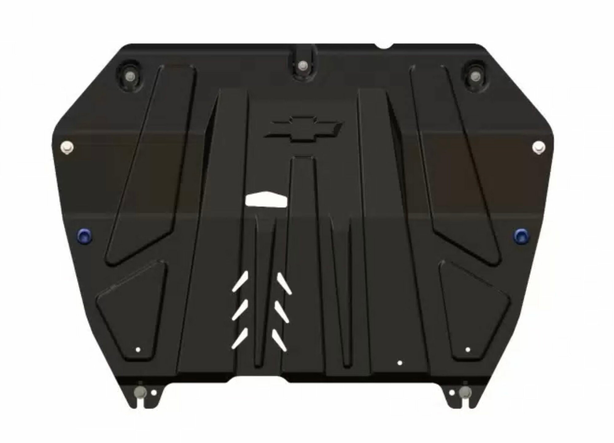 Защита картера двигателя, КПП (1,8 мм, сталь) для Chevrolet Spark 2011-2016 (V 1.0 AT; 1.2 MT), Ravon R2 2016- (V 1.25 AT) Sheriff.2030 V1