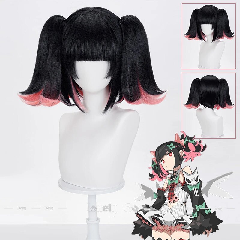 Костюм Nangong Yu Zenless Zone Zero Черный, XXL, Wig only(one size)