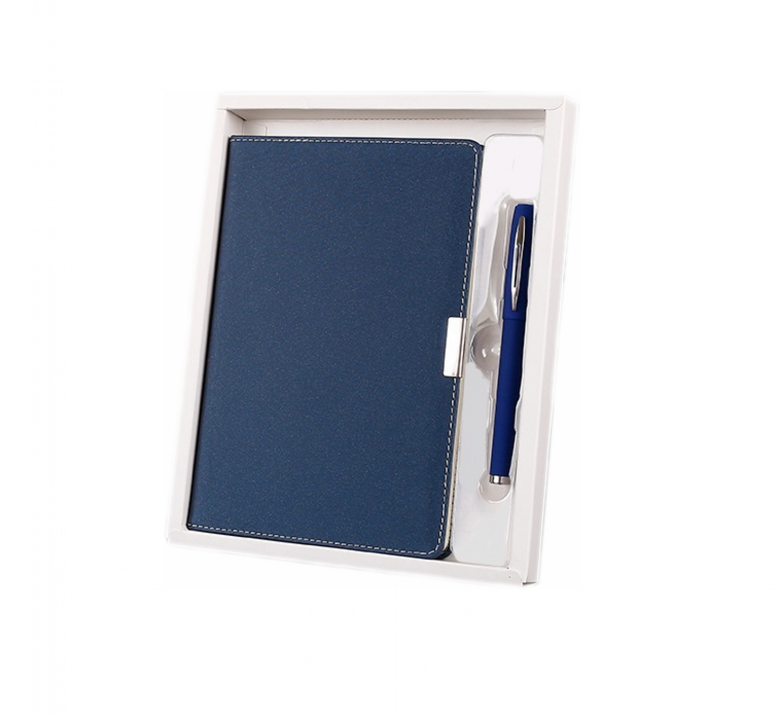Подарочный набор блокнот и ручка MyPads M-25-08 для мужчин в темно-синем цвете
