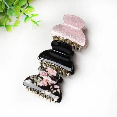 3 упаковки заколки для волос «Ромашка», акриловый пластик, маленькая заколка для волос для женщин и девочек, модный золотой краб для банков для волос, зажимы, аксессуары для волос