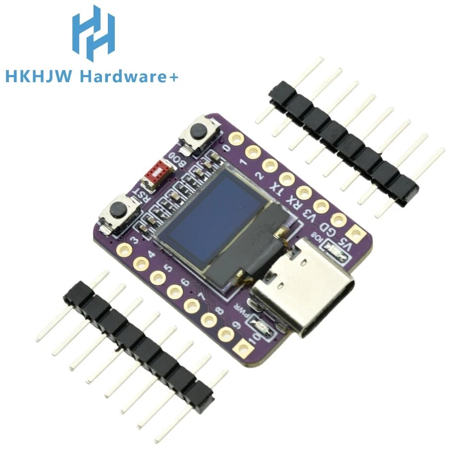 Модуль ESP32-C3 с OLED-экраном 0,42 дюйма No welding