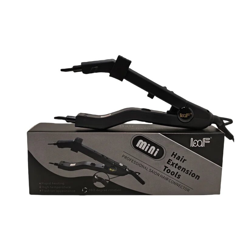 Loof Регулируемые щипцы для наращивания волос Black A tip