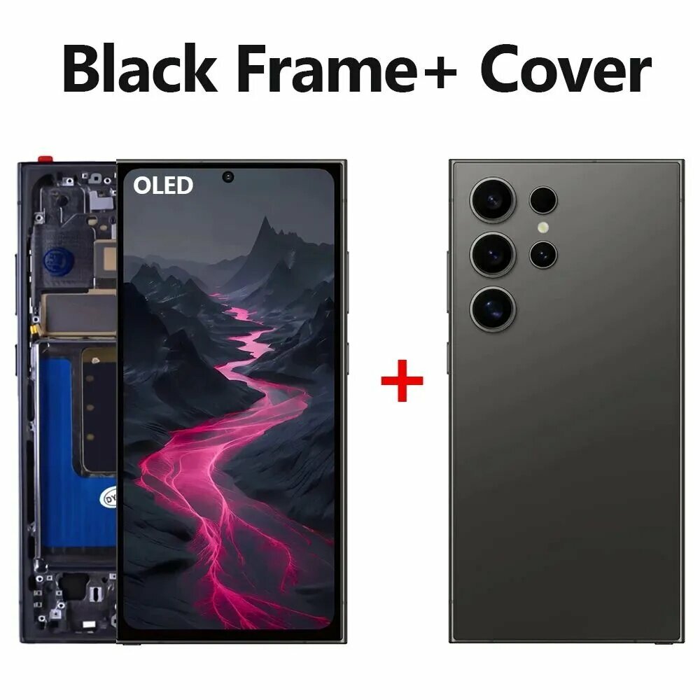 6.78' AMOLED Дисплей Samsung Galaxy S24 Ultra LCD S928B S928N With Fingerprint recognition в сборе с тачскрином EU+gifts+Задняя крышка