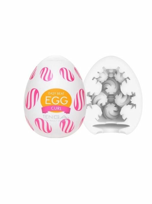 Мастурбатор-яйцо Tenga Egg, с лубрикантом, двойной рельеф, розовый