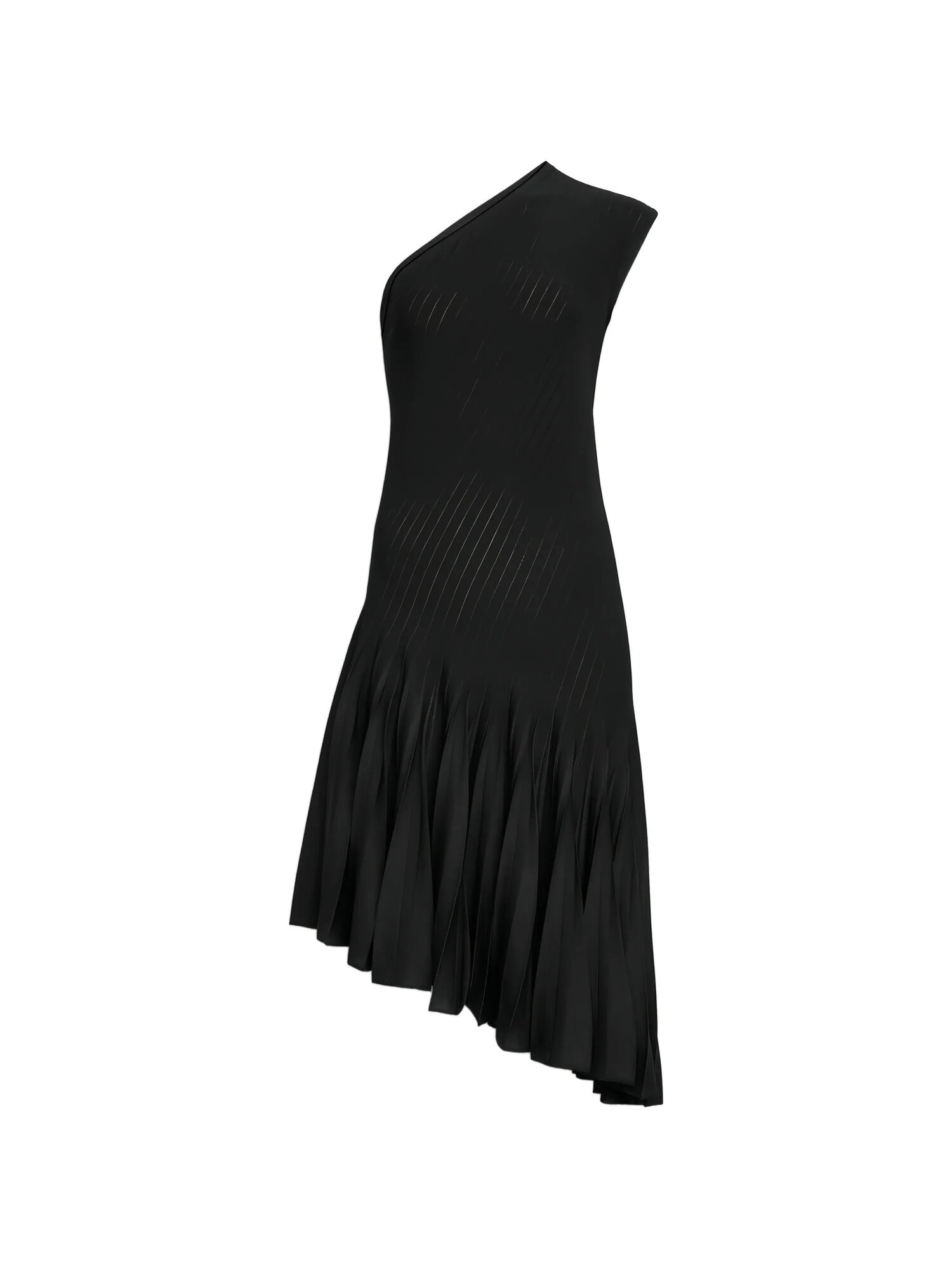 Платье Ribbed one-shoulder asymmetric mini dress