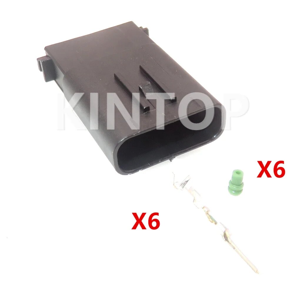 6-контактный автомобильный разъем Toyota 90980-12303, 6 шт.