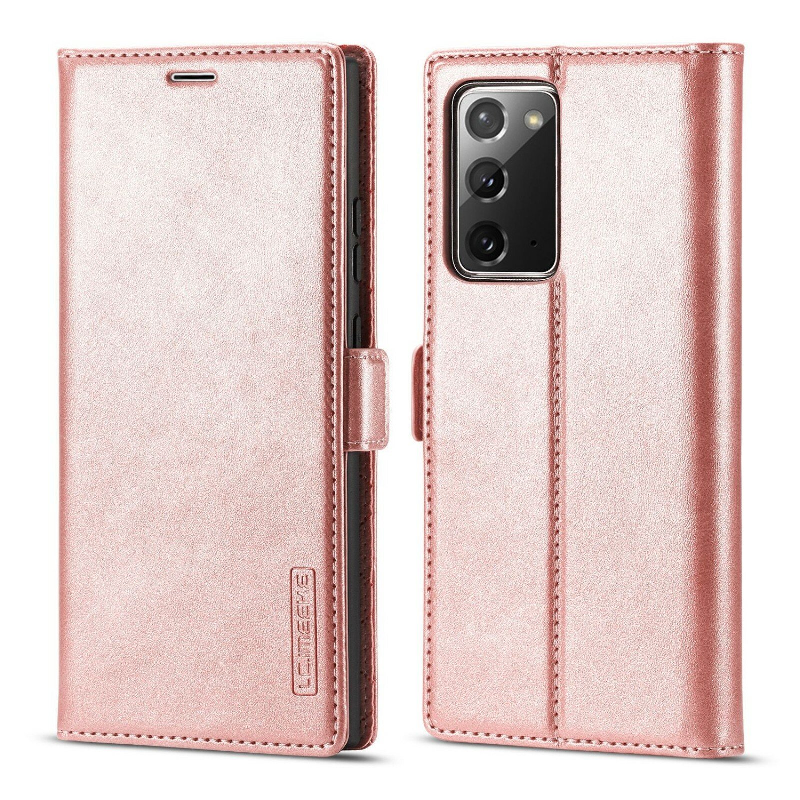 Кожаный книжный чехол MyPads LCIMEEKE для Samsung Galaxy Note 20 Ultra с магнитной защитой и откидным кошельком