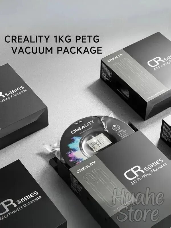 Creality PETG Пластик для 3D-принтера черный 1.75 мм, совместим с Creality Ender, CR, Bambu, Prusa, Anycubic, etc — фото 1