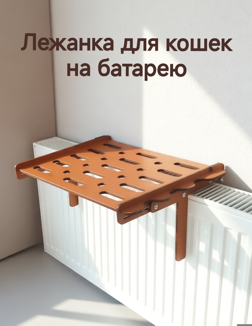 Гамак- лежанка на батарею для кошек с матрасом