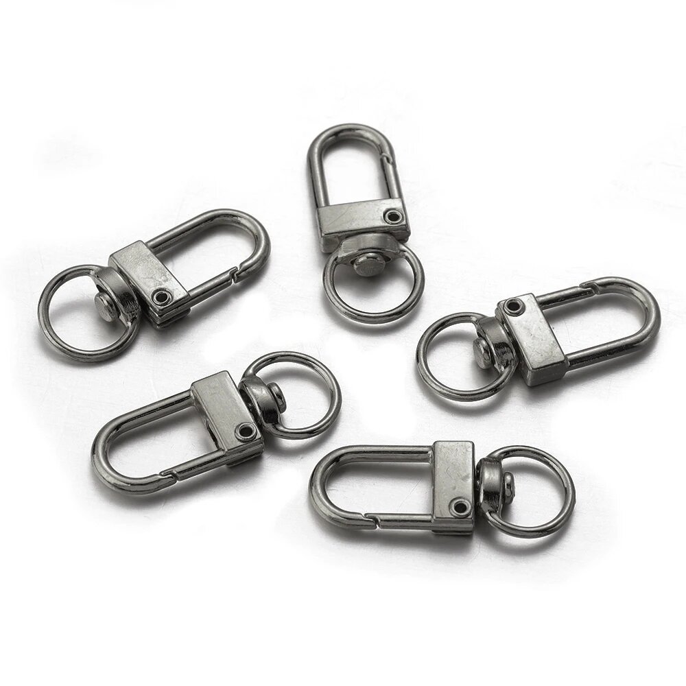 Пряжки поводочные Gun Black 32x12mm (10 шт)
