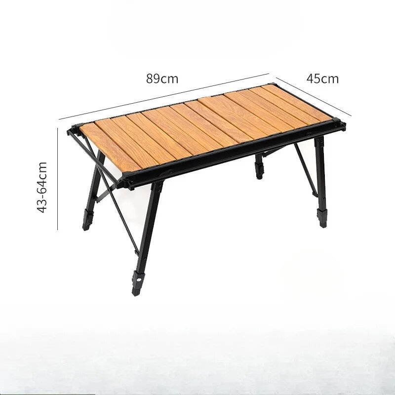 Регулируемый складной стол из алюминиевого сплава для кемпинга на открытом воздухе, съемная B