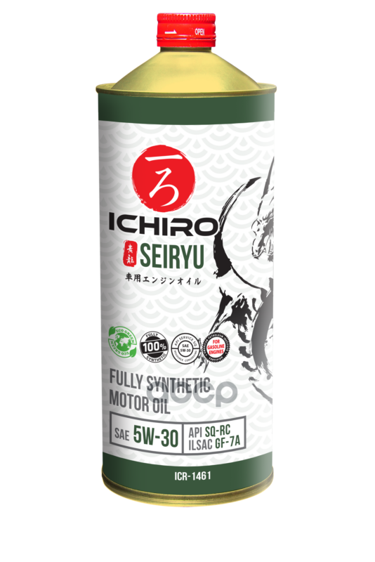 ICHIRO 5W-30 SEIRYU SQ-RC/GF-7A , 1л, (синт. мотор. масло)