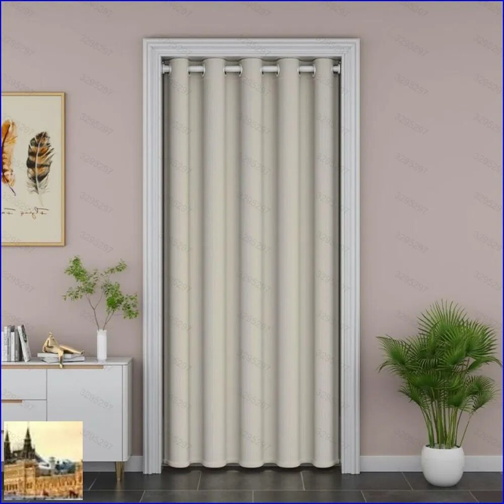 Дверь межкомнатная, Полиэстер с ПВХ покрытием, 700x1800, Глухая раздвижная