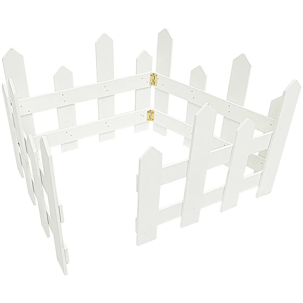 Белая пластиковая лента для забора, длина 1.16 м, для сада и дачи