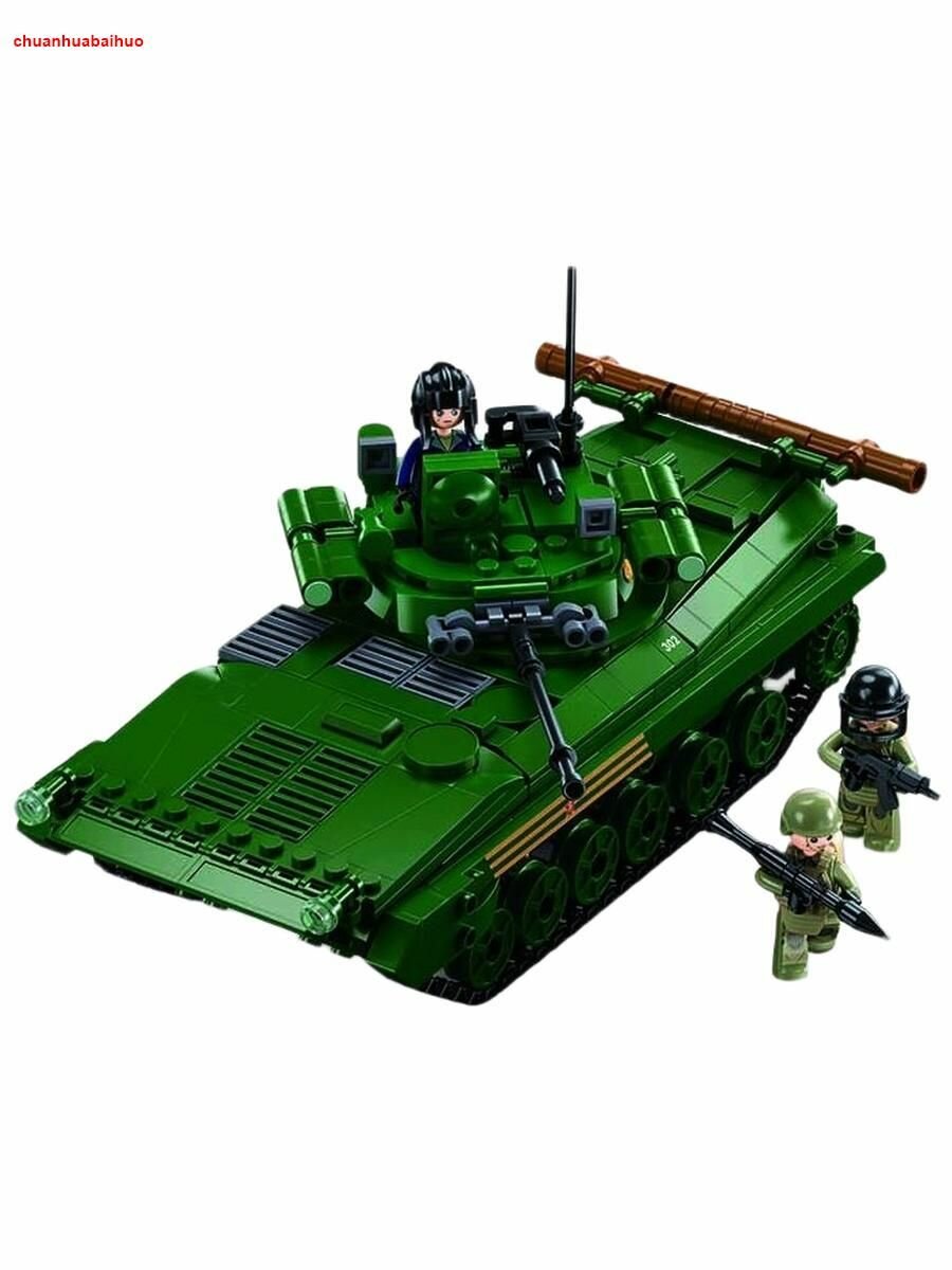 Конструктор SLUBAN серия Армия/ Военная техника российской армии / пластиковый Боевая машина пехоты БМП (IFV) 3 в 1, Детские игрушки (738 деталей)