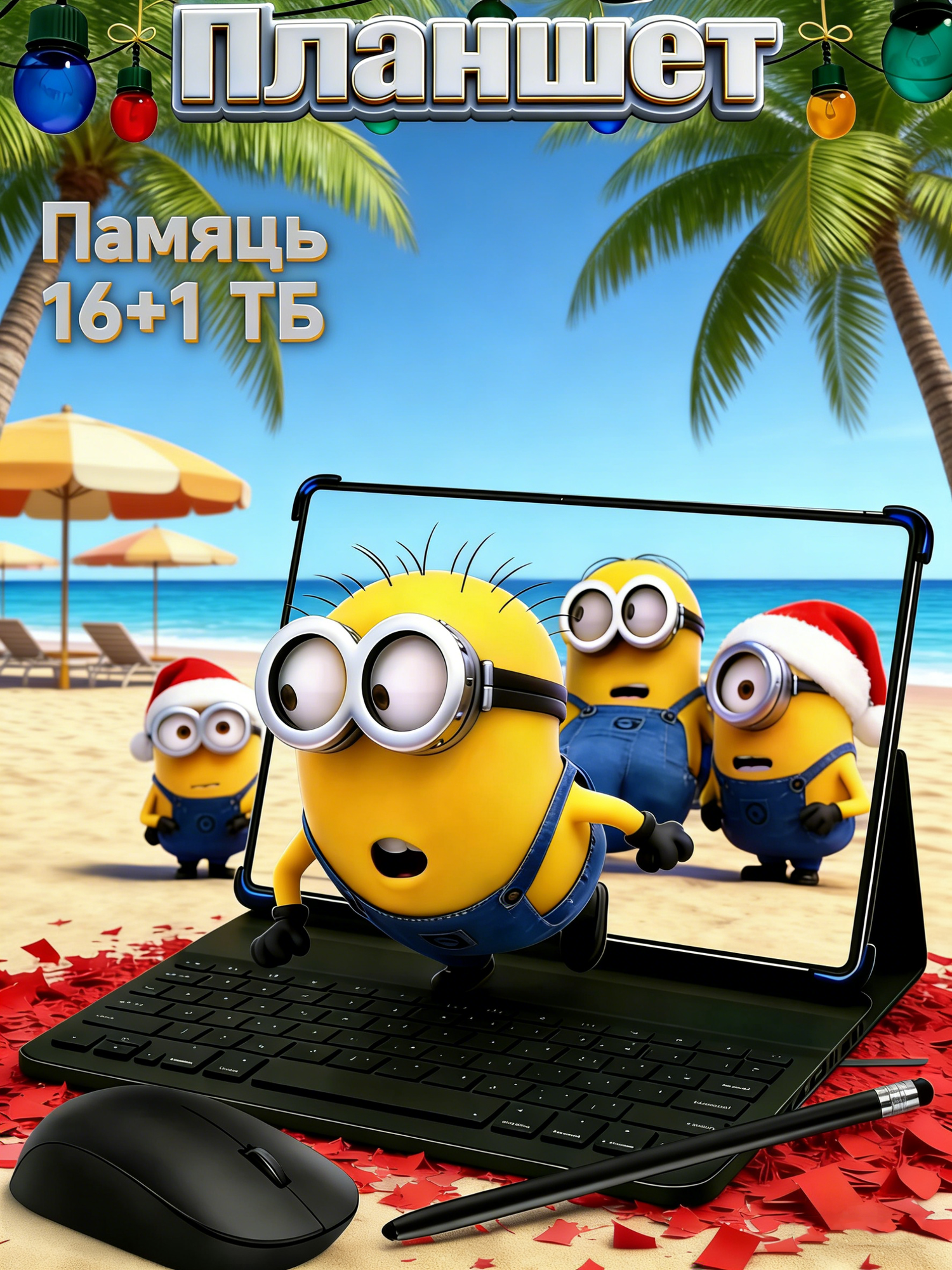 Galaxy S13 игровой планшет 12.8 дюймов андроид15 16+1024GB мышь+клавиатура 10000мАч 2K экран Новинка