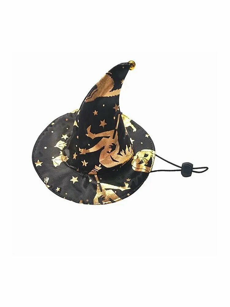 Костюм для кошки и собаки черный и хэллоуинский с смешными золотыми котами и крутыми золотыми летучими