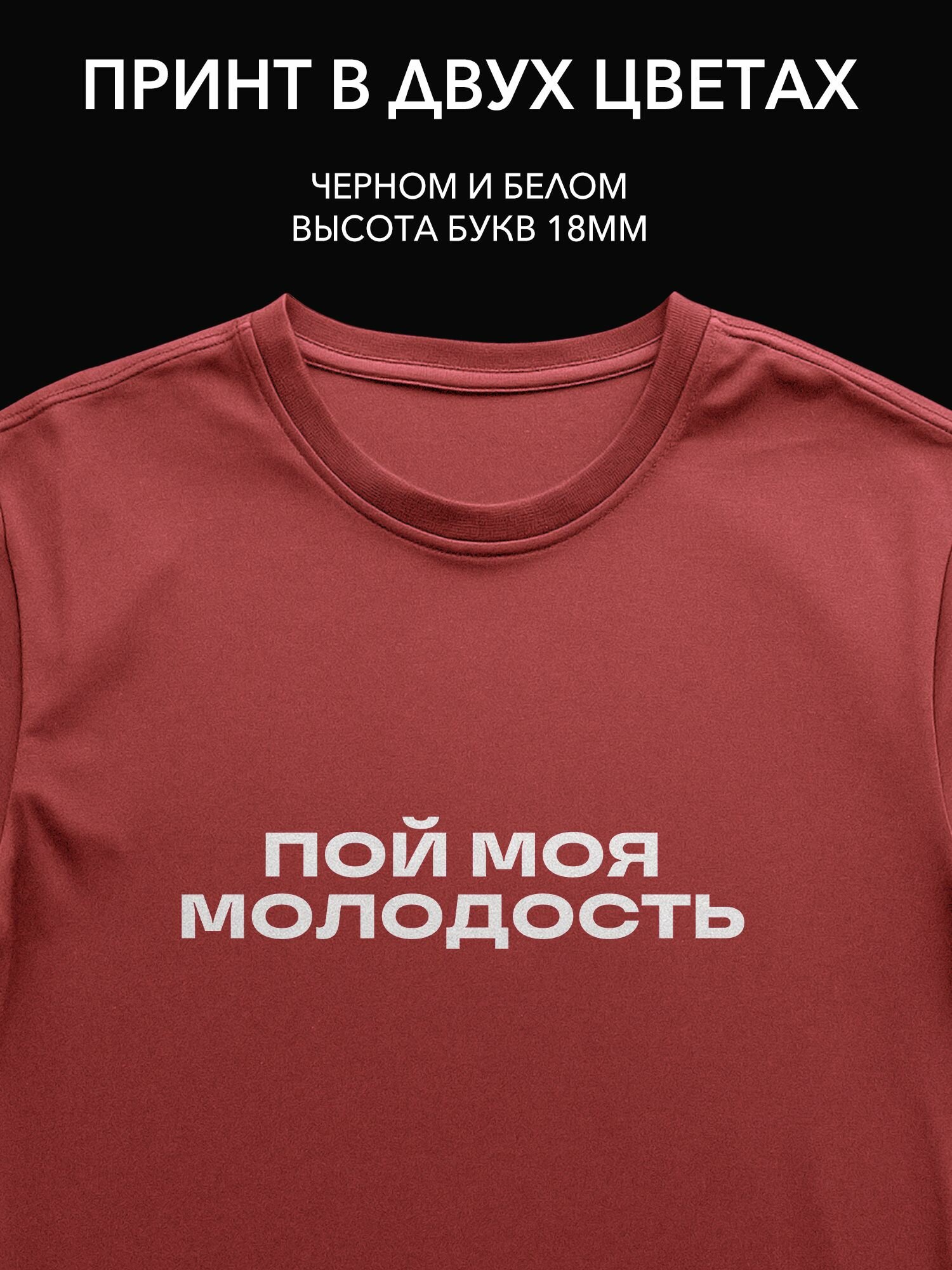 Термопринт надпись "Пой моя молодость" для одежды стильный акцент на футболке, худи или свитшоте в вашем домашнем уюте.