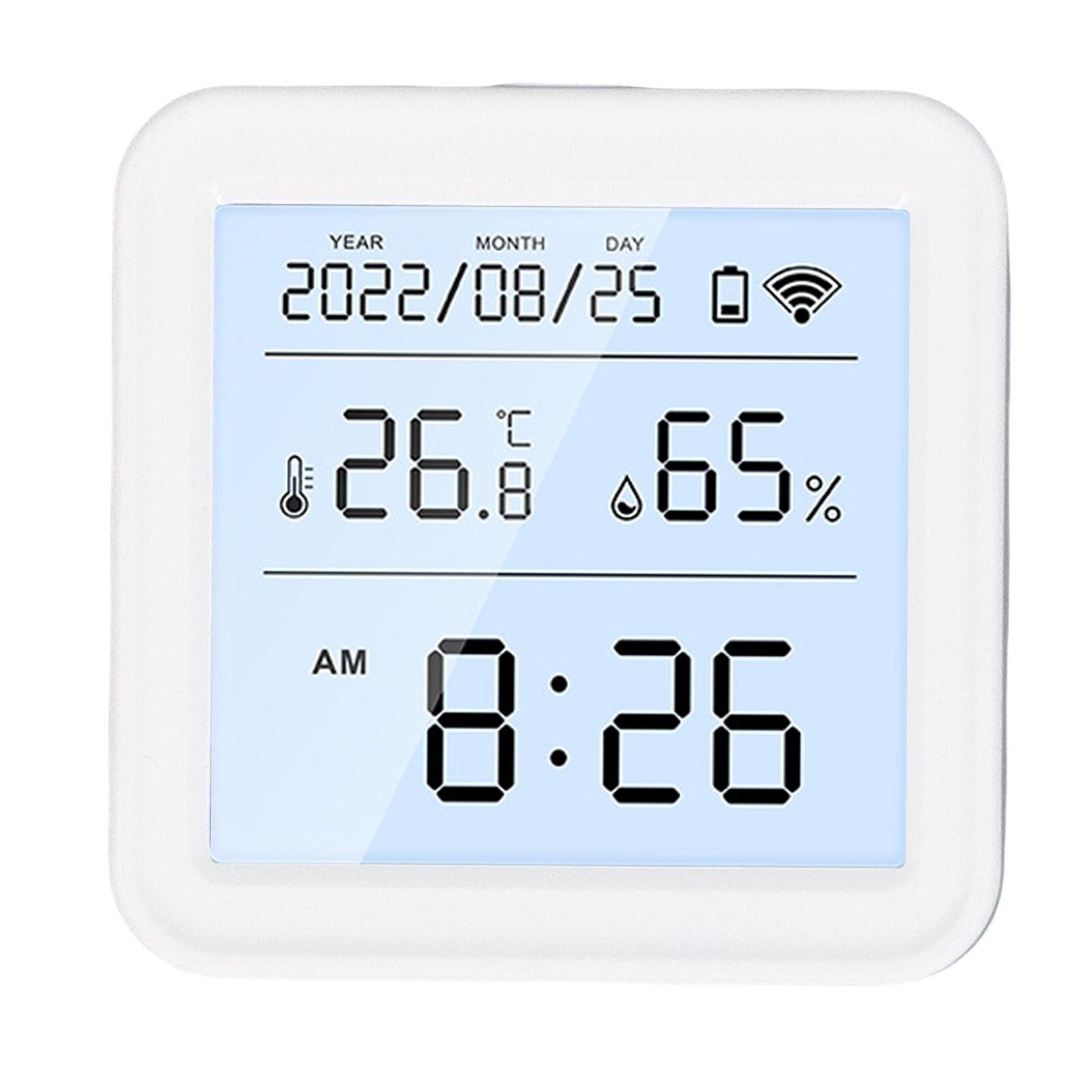 WiFi датчик температуры и влажности, Tuya, ЖК-дисплей