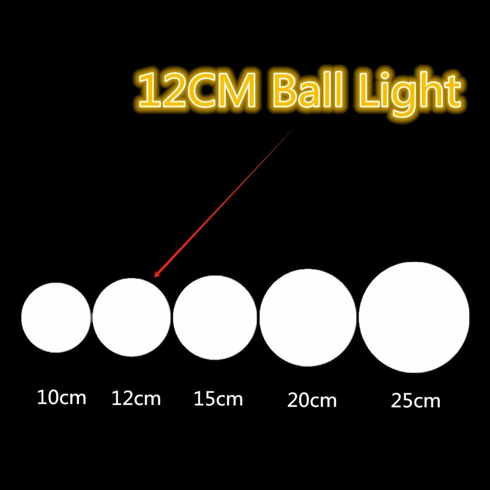 Джаан Светодиодный светящийся шар RGBW 12CM Ball Light