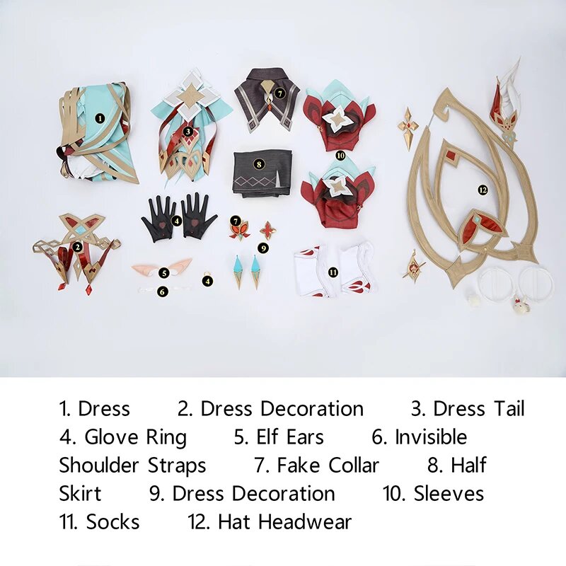 Костюм Алиса Crimson Chronicle ROLECOS, Dress, Glove Ring, Elf Ears, Skirt