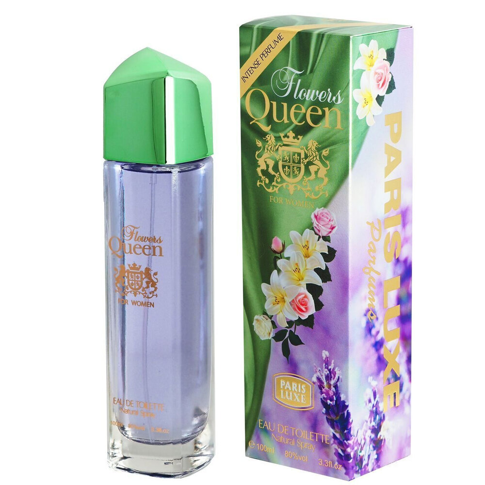 Туалетная вода женская PARIS LINE Queen Flowers Intense Perfume lady 100 мл