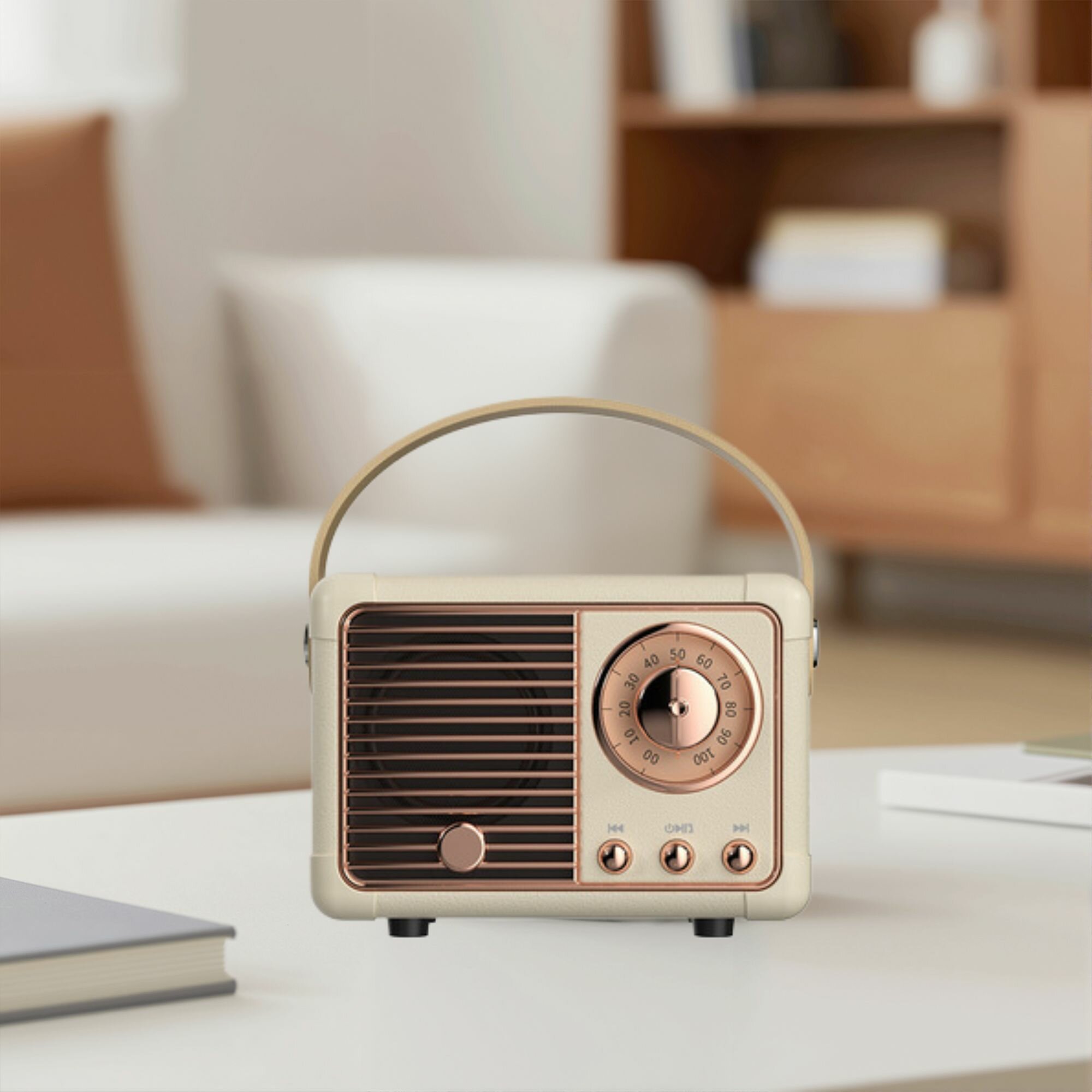 Креативное ретро радио, портативная Bluetooth колонка, USB мини