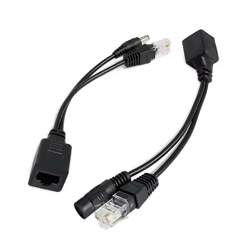 Разветвитель Ethernet RJ45 POE Black