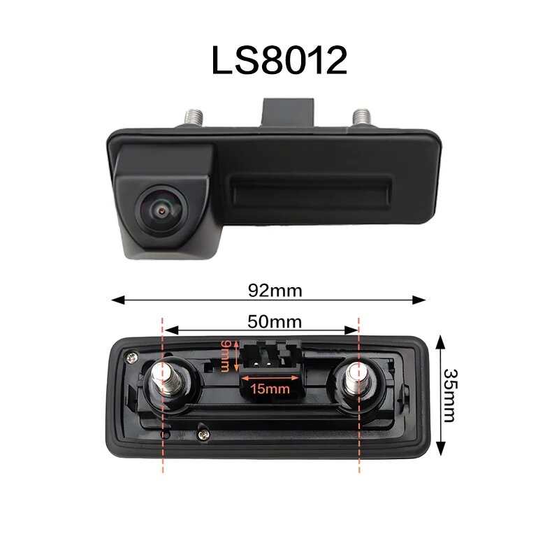 Камера заднего вида LS8012, FHD-1080p, черная
