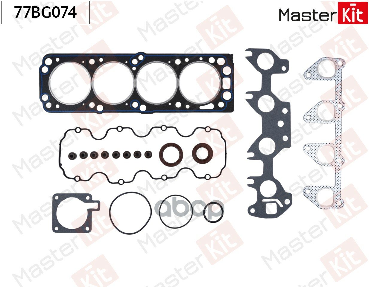 Набор прокладок верхний OPEL Astra/CHEVROLET Lanos 1.4/1.5 A15SMS/A14SMS/C14SE Masterkit 77BG074 MasterKit арт. 77BG074