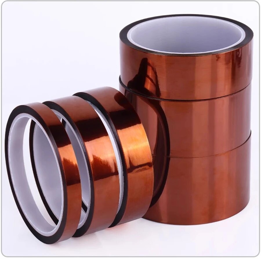 Высокотемпературная полиимидная лента BGA Kapton, термоизоляционная клейкая лента, электроиндустрия, защита 3D-печатной платы 33 м