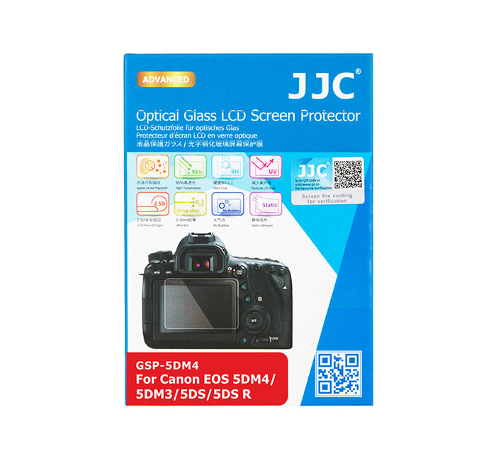 JJC Закаленная пленка для экрана камеры, LCD защитная пленка, подходит для камеры Canon EOS 5DM4,5DM3,5DS,5DS R