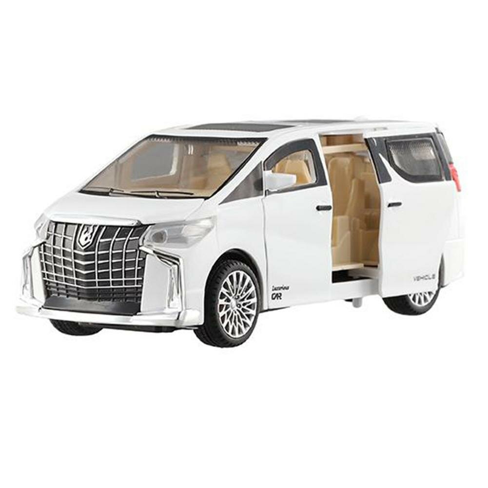 1:24 для Toyota Alphard, литая под давлением модель автомобиля, игрушечный автомобиль для мальчиков