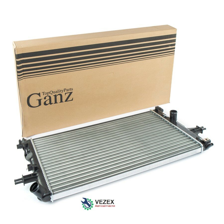 GANZ GIF07076 Радиатор основной OPEL Astra G 1.4.1.8L/Zafira A 1.8/2.2L/МКПП/AC+ GANZ GIF07076