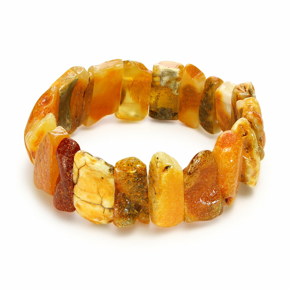 Браслет, янтарь