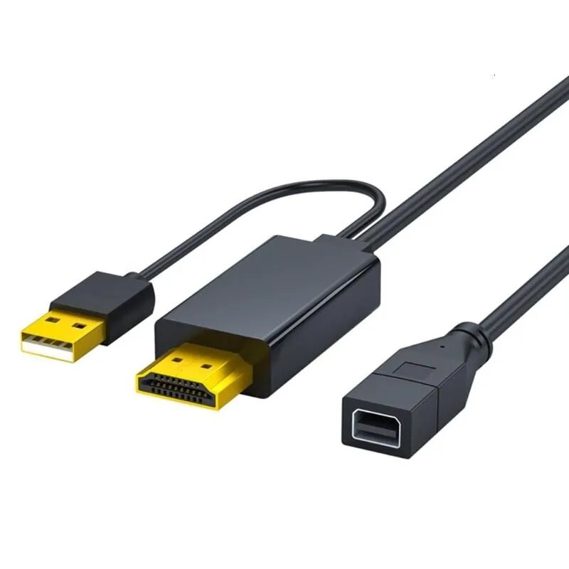 Кабель для компьютерной периферии, HDMI to Mini DP, 4K, разноцветный