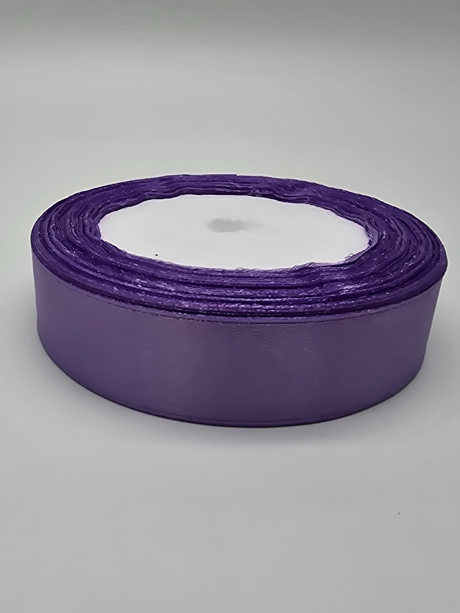 Лента атласная, сиреневый, 20 мм/25 ярдов, для шитья, упаковки подарков и декора